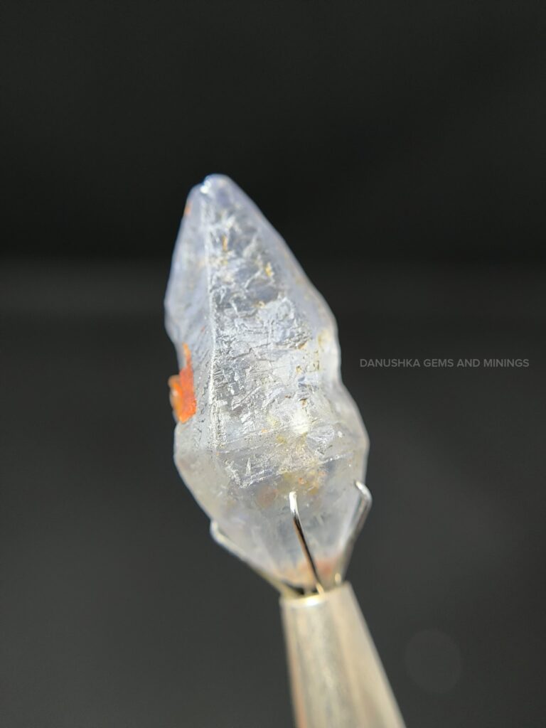 Ceylon Natural Sapphire Crystal with Amazing Growth Marks