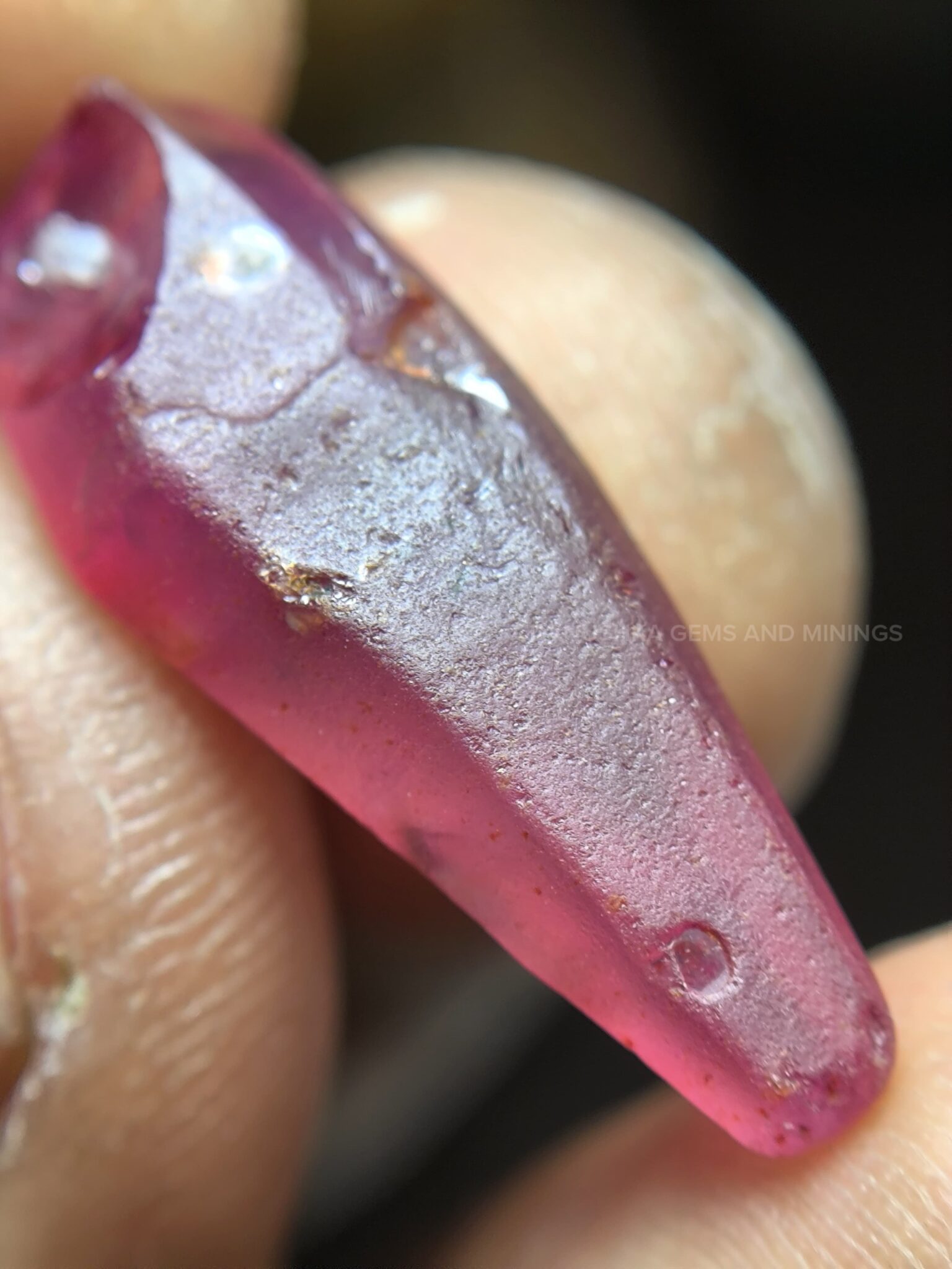 Rare Color Ceylon Natural Padparadscha Sapphire Complete Crystal