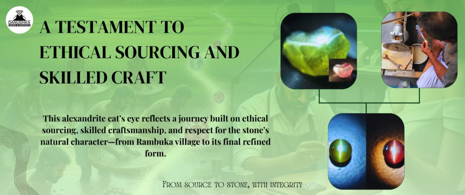 Rare Alexandrite Cat’s Eye from Rambuka, Sri Lanka